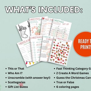 Christmas Activity Bundle | Christmas Printable | Christmas Themed ...