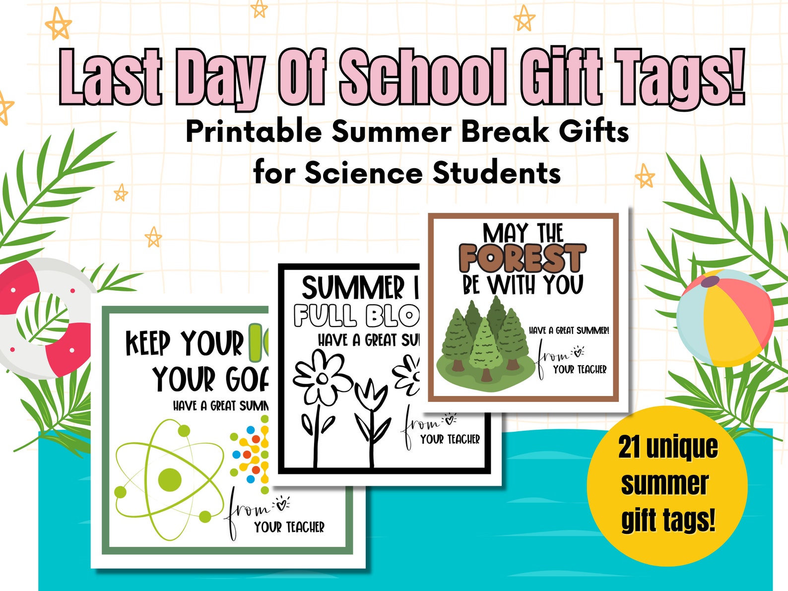 End of School Year Student Gift Tags - Etsy
