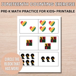 Juneteenth Counting Exercise for Pre-k | Counting Activity for Kids ...