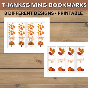 Thanksgiving Bookmarks | Printable Bookmarks for Students ...