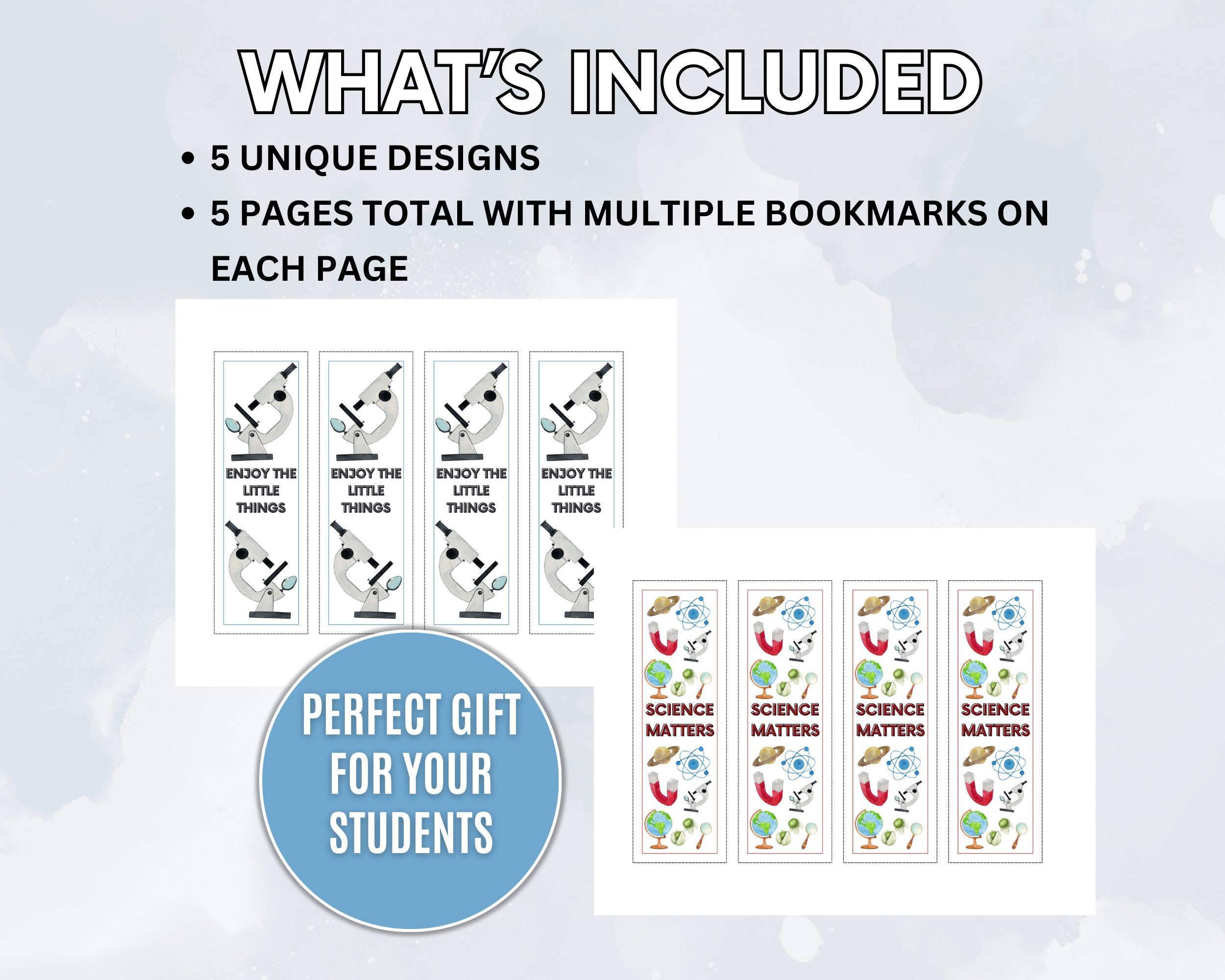 Science Bookmarks | Printable Bookmarks for Your Students | Back to ...