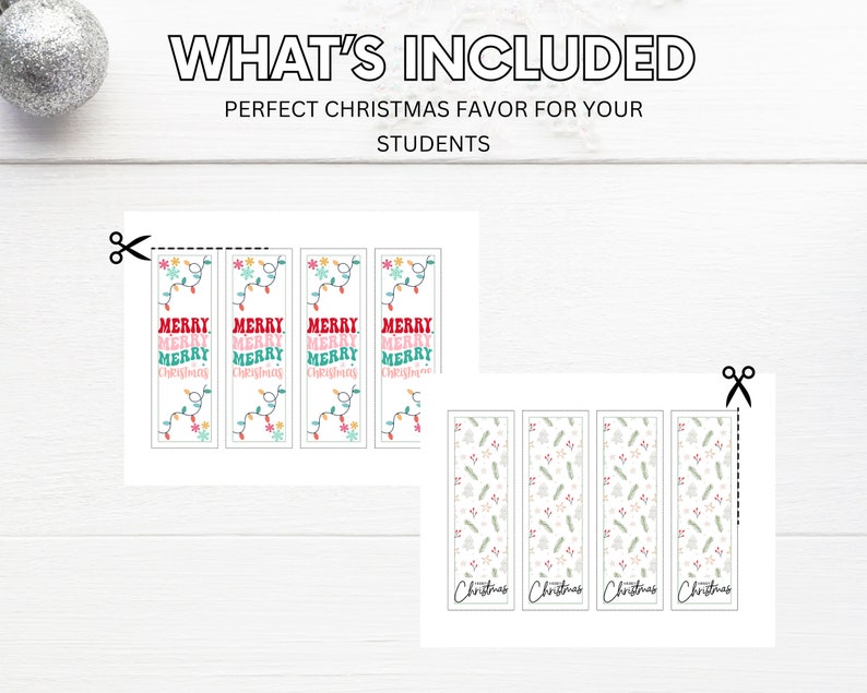 Christmas Bookmarks | Printable Bookmarks for Your Students | Christmas ...