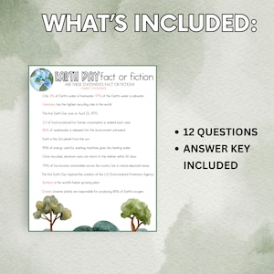Earth Day Fact or Fiction With Earth Day Trivia | Earth Day Fun Fact ...