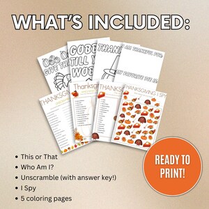 Thanksgiving Activity Bundle | Thanksgiving Activities | Thanksgiving ...