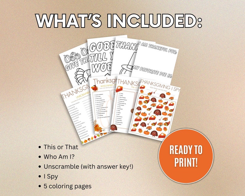 Thanksgiving Activity Bundle | Thanksgiving Activities | Thanksgiving ...