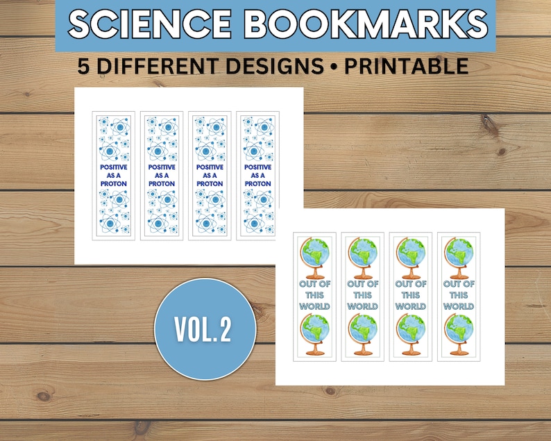 Science Bookmarks | Printable Bookmarks for Your Students | Back to ...