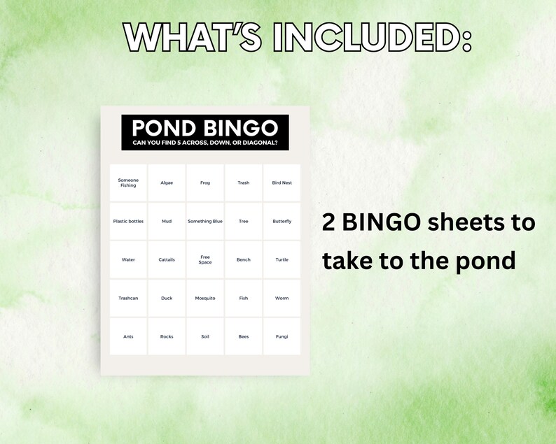 Pond Ecosystem BINGO | Educational Game | Aquatic Ecosystem Activity ...