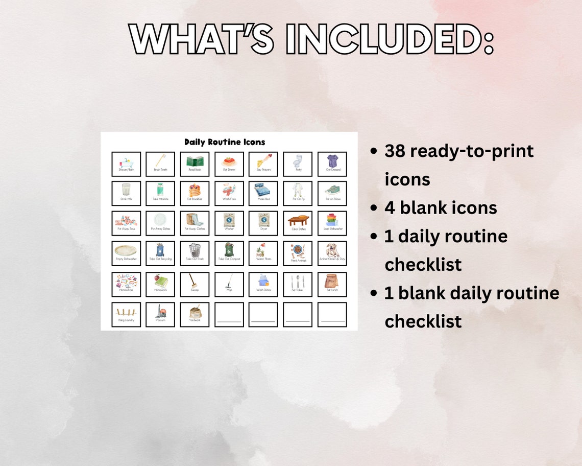 Printable Daily Routine Checklist for Kids | Routine List for Kids ...