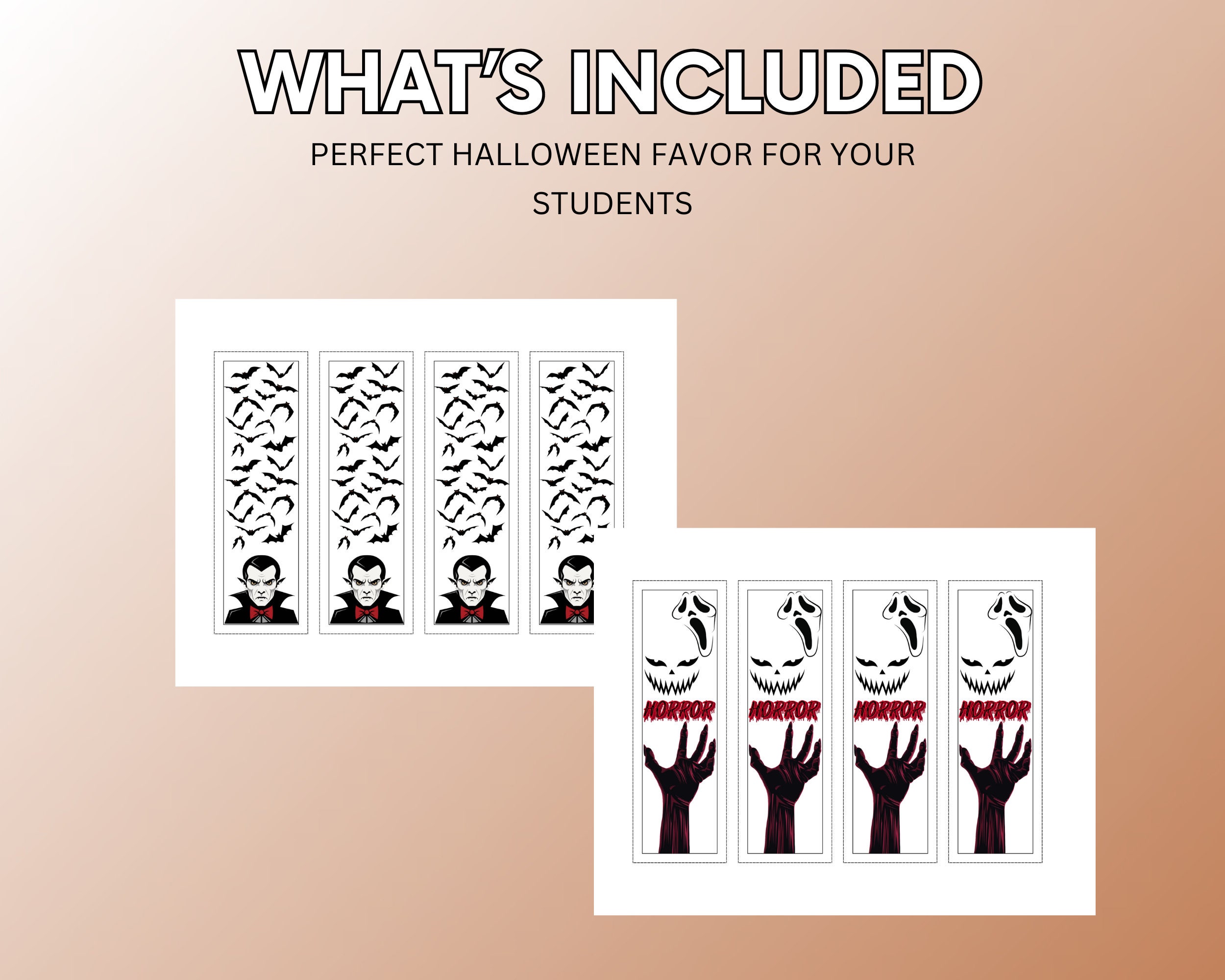 Halloween Bookmarks | Printable Bookmarks for Your Students | Halloween ...