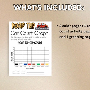 Road Trip Car Count Activity | Road Trip Activity | Long Car Ride ...