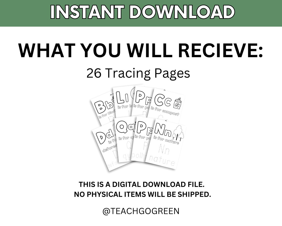 A-Z Science Tracing Activity Tracing Activity Science Alphabet Activity ...