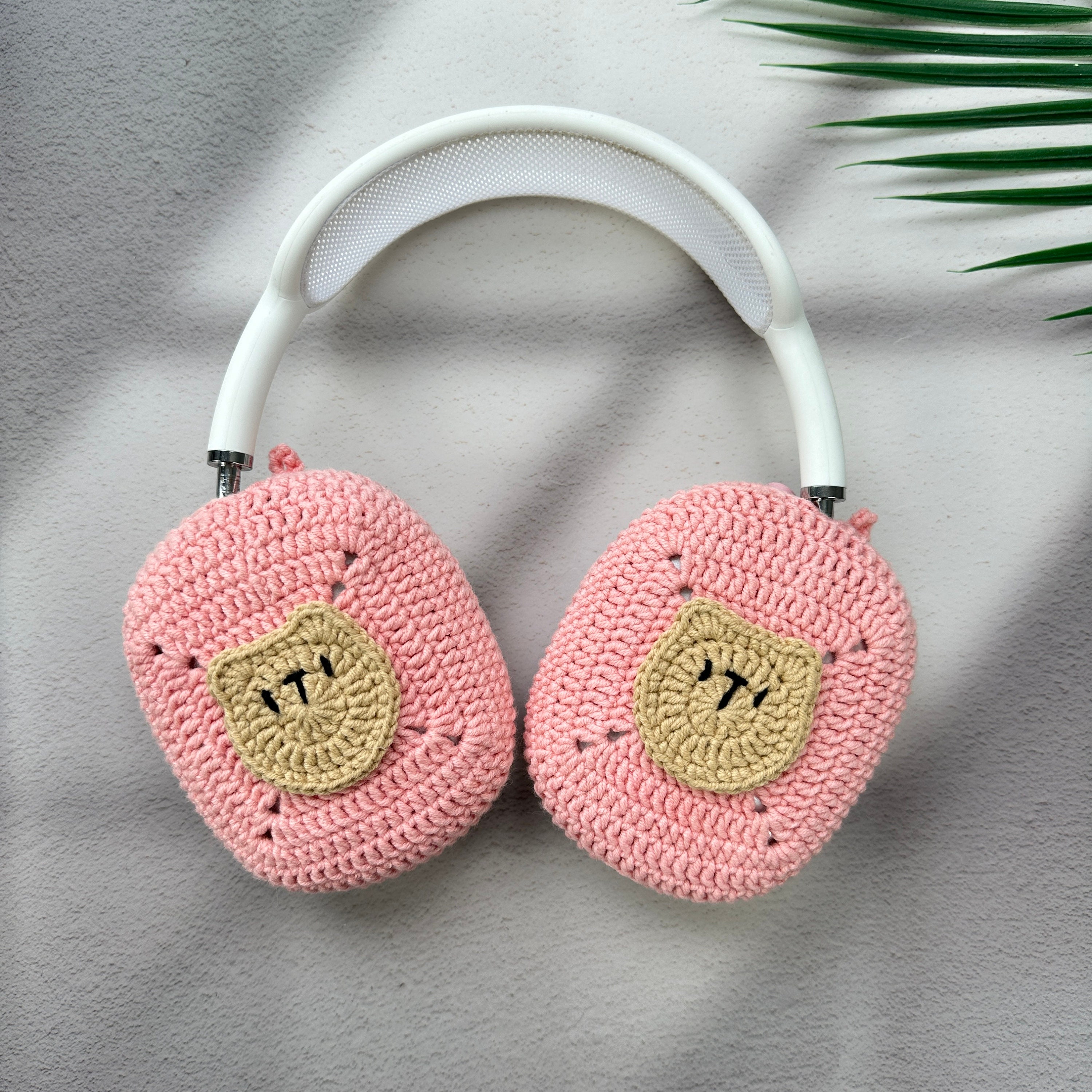 Pink Heart Airpods Max Case, Pink Cute AirPod Max Case, Handmade,heart ...