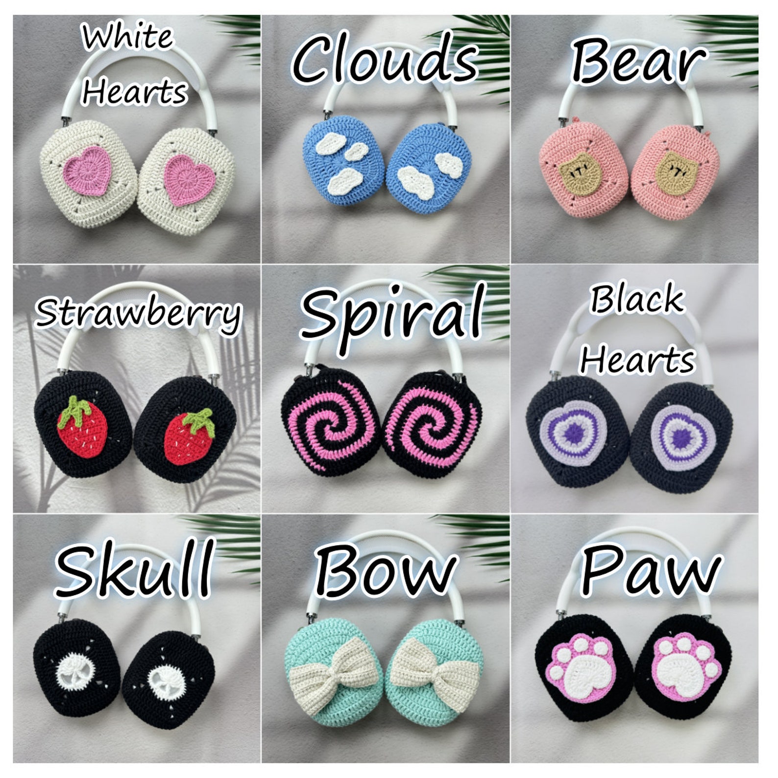 Pink Heart Airpods Max Case, Pink Cute AirPod Max Case, Handmade,heart ...