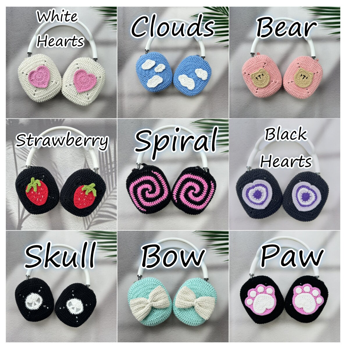 Pink Heart Airpods Max Case, Pink Cute AirPod Max Case, Handmade,heart ...