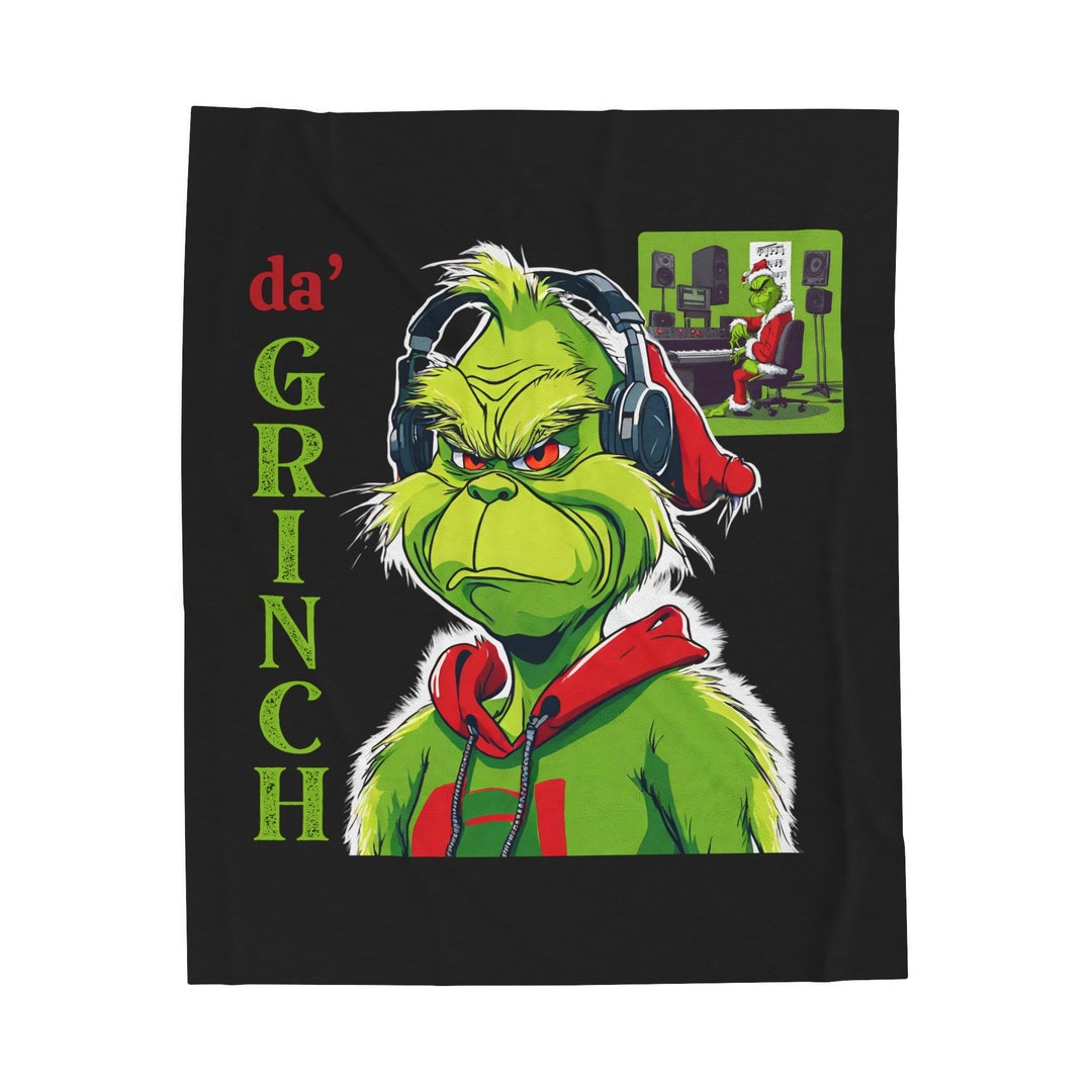 Da' Grinch Plush Blanket - Etsy