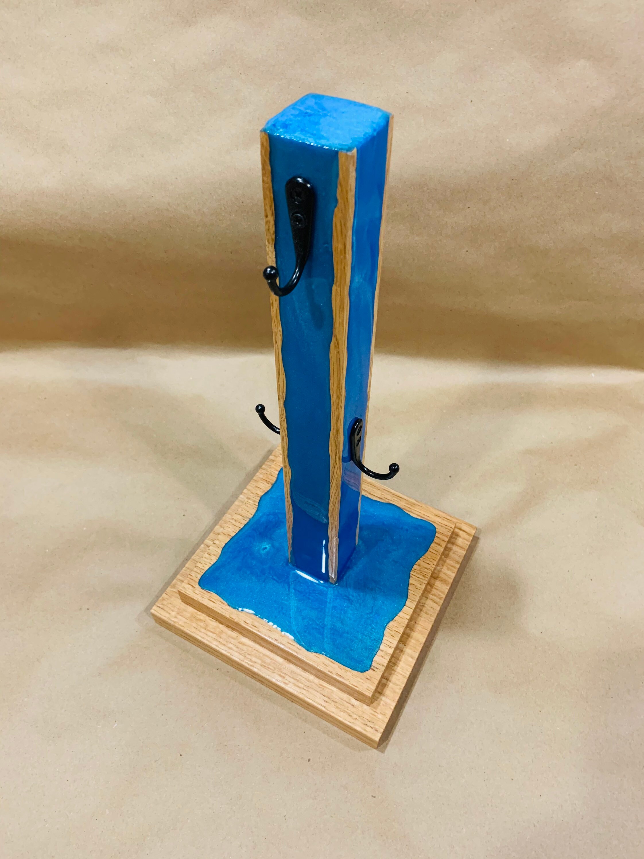 Blue Coffee Mug Tree | Fountain Waterfall Theme Mug Stand | Jewelry ...