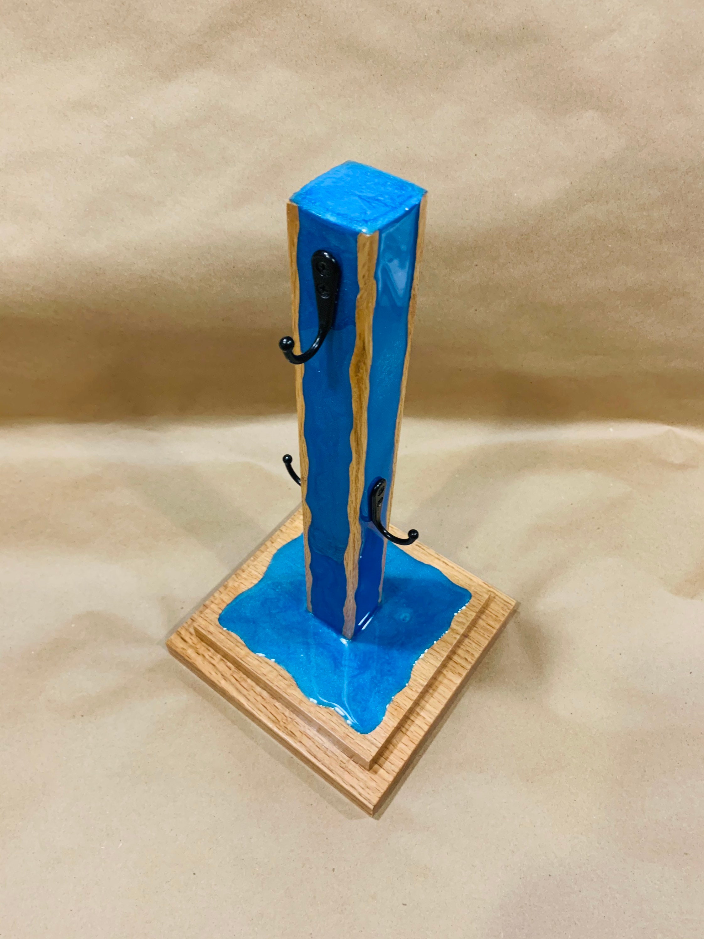 Blue Coffee Mug Tree | Fountain Waterfall Theme Mug Stand | Jewelry ...