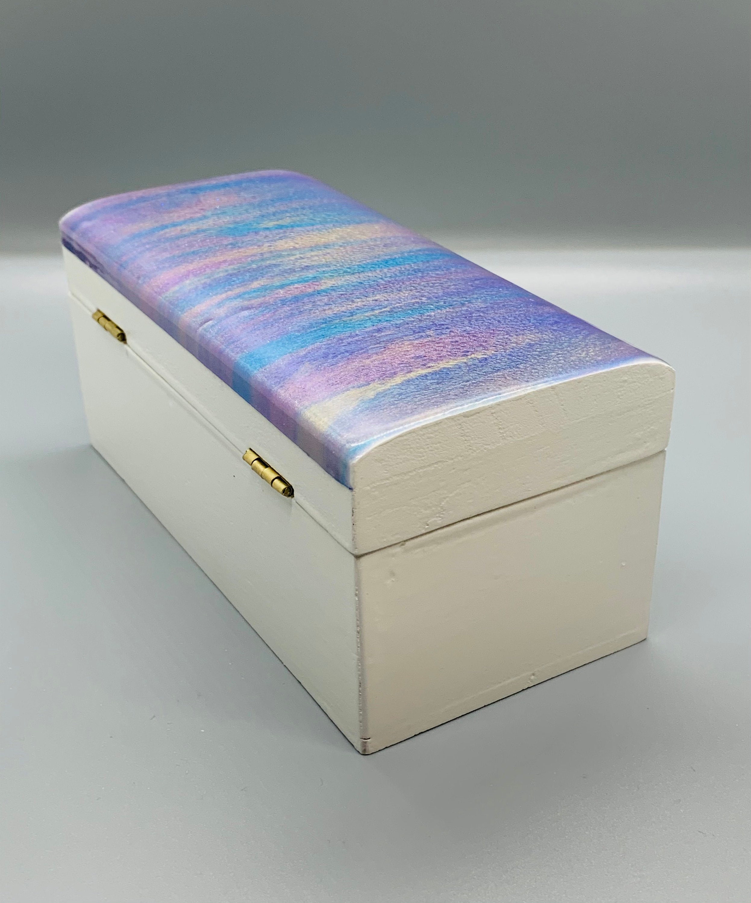 Wood Trinket Box | Resin Trinket Box | Wood Jewelry Box | Wood Storage ...