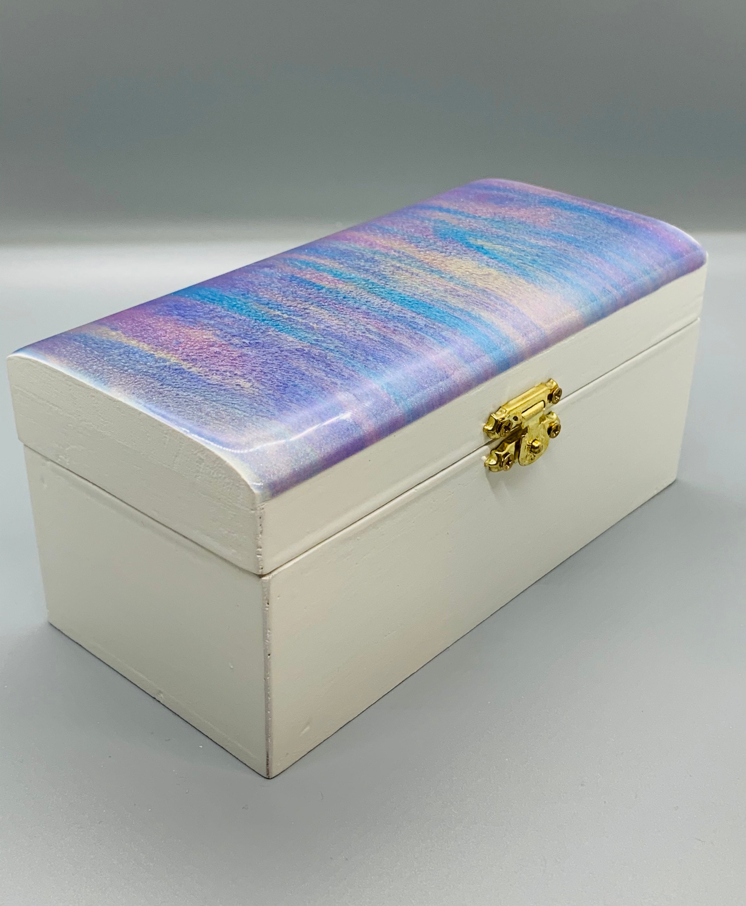 Wood Trinket Box | Resin Trinket Box | Wood Jewelry Box | Wood Storage ...