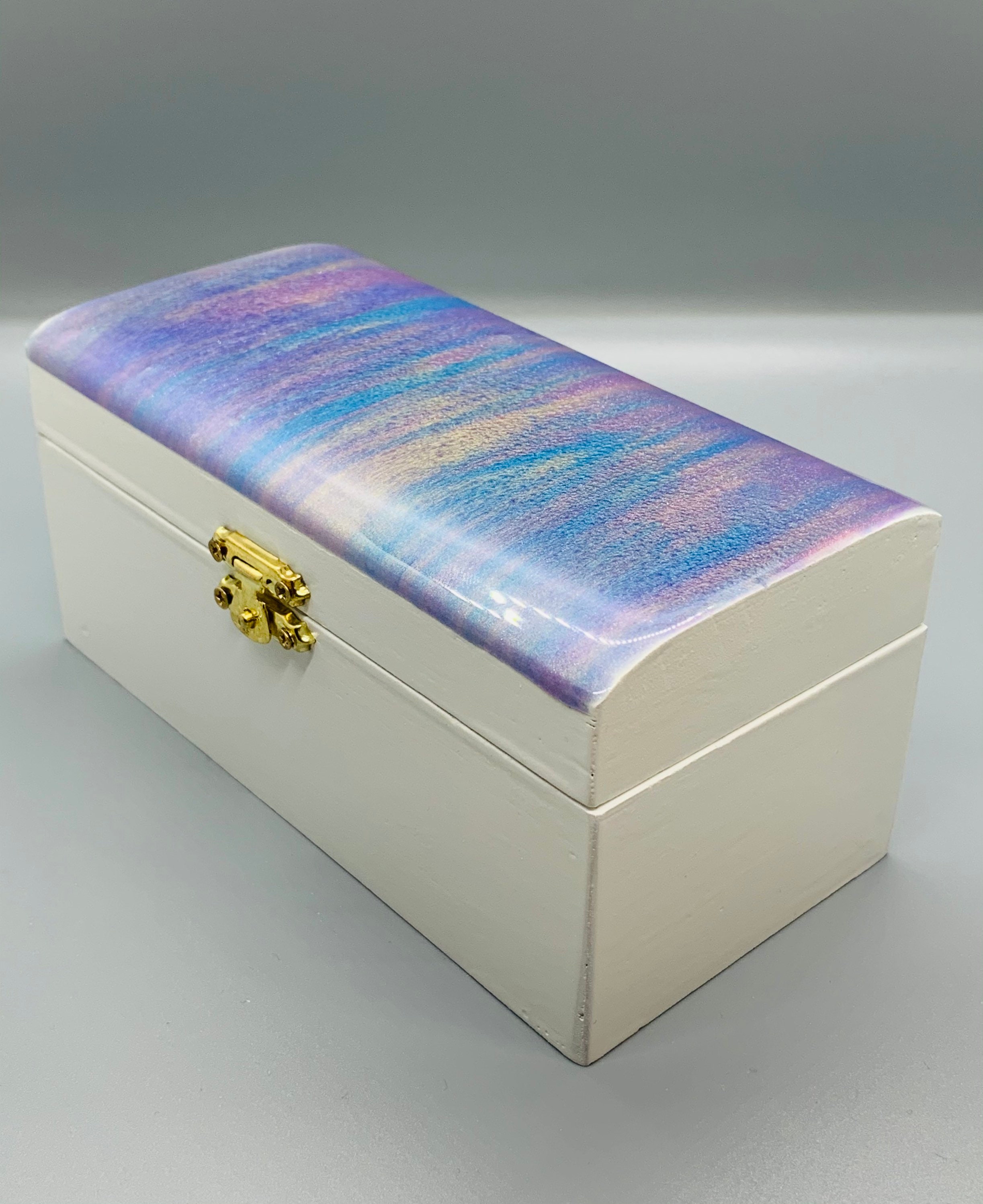 Wood Trinket Box | Resin Trinket Box | Wood Jewelry Box | Wood Storage ...