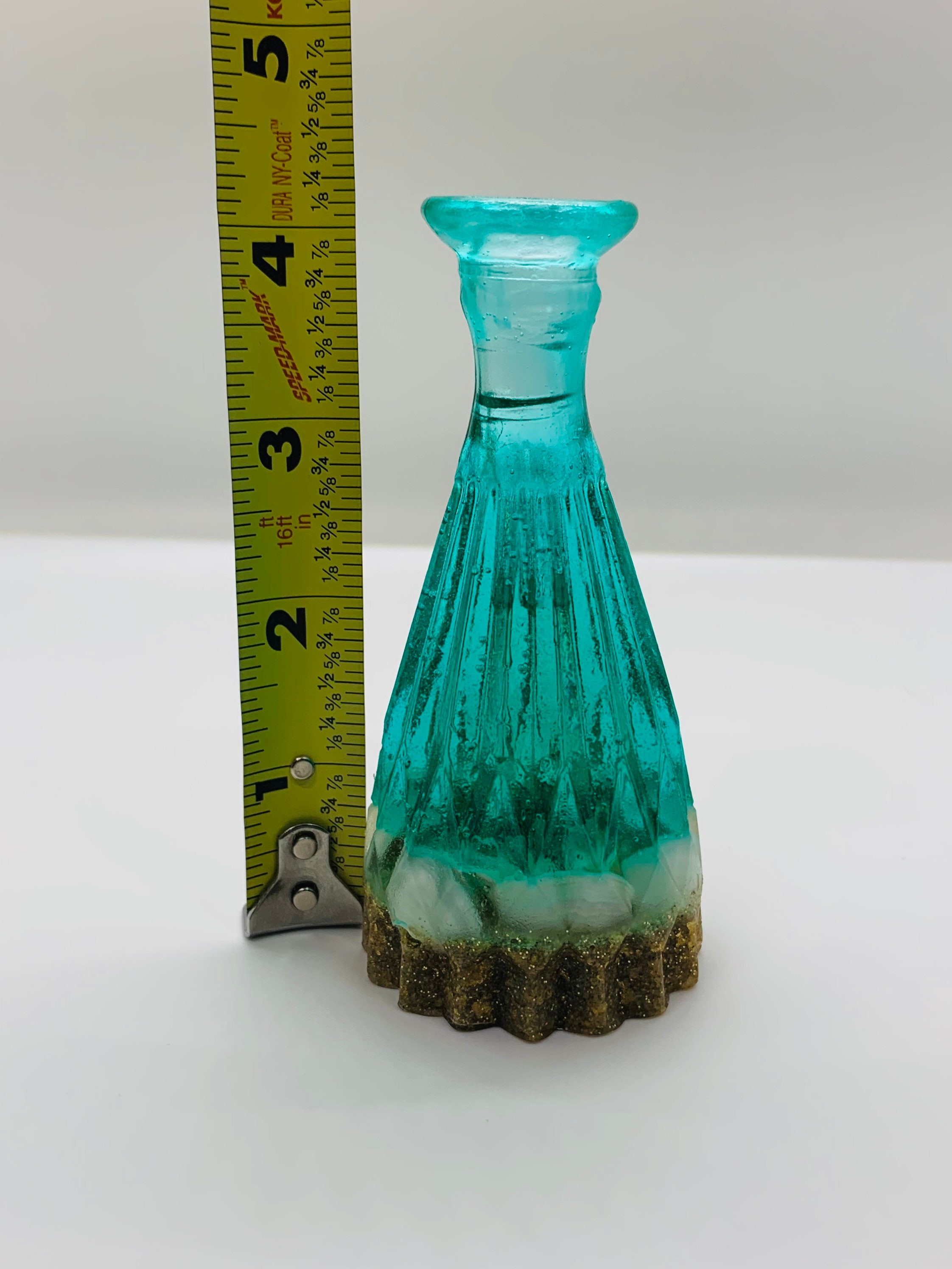Emerald Ocean Beach Vase | Ocean Resin Vase | Flower Vase | Ocean Beach ...