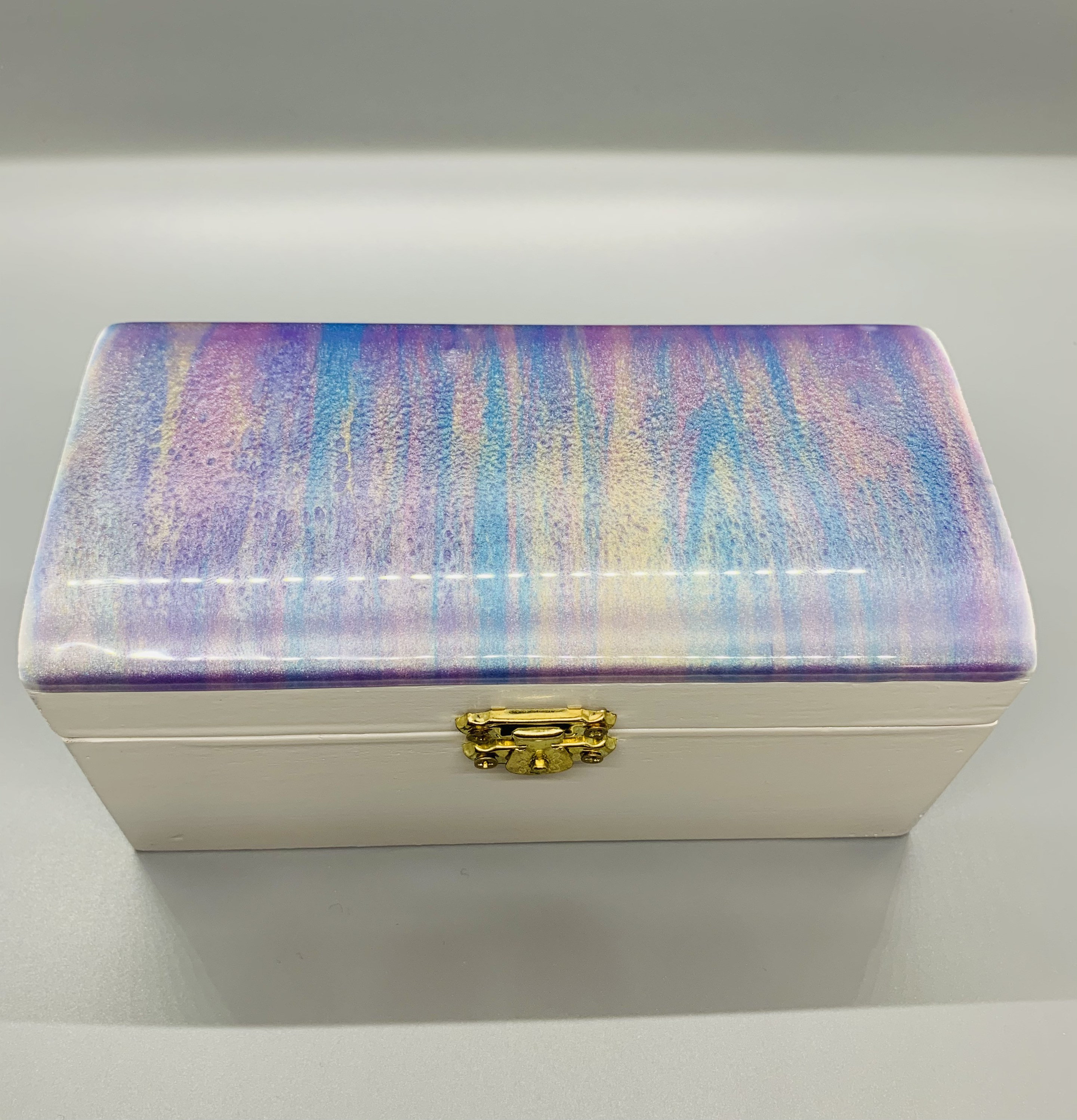 Wood Trinket Box | Resin Trinket Box | Wood Jewelry Box | Wood Storage ...