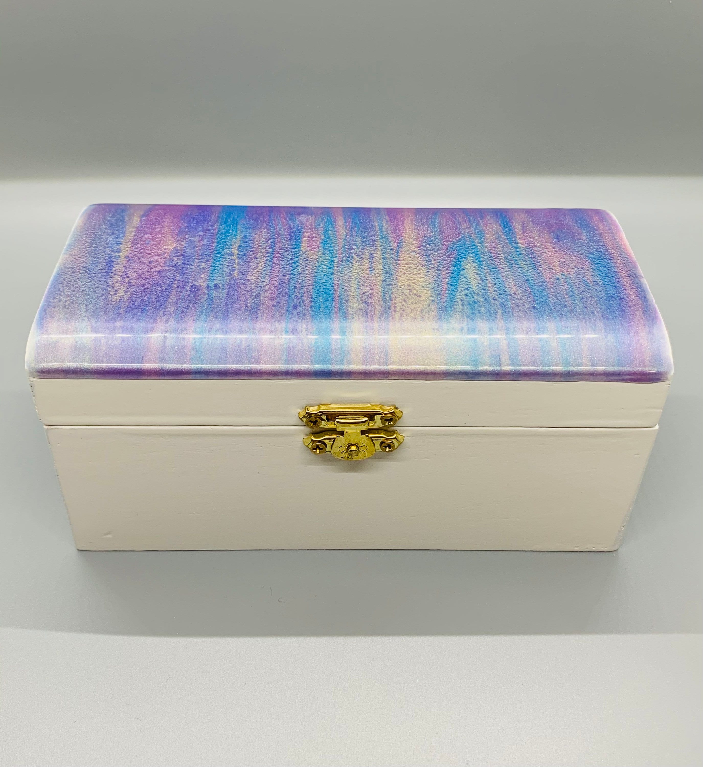Wood Trinket Box | Resin Trinket Box | Wood Jewelry Box | Wood Storage ...