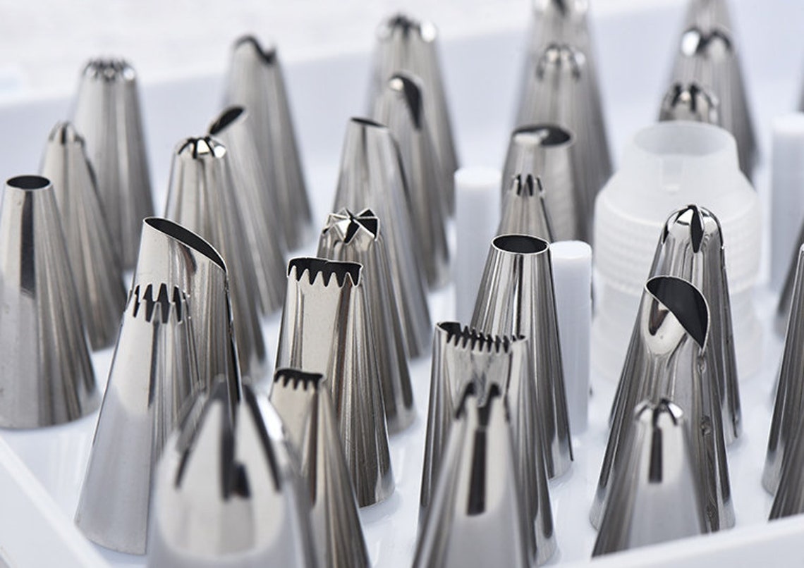 57 Piece Baking Piping Set Includes 52 Stainless Steel Tips | Etsy