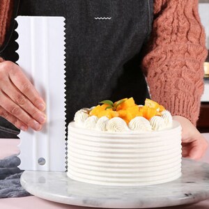 7 Pcs Icing Sopplea Decorating Comb Smoother Fondant Cake Scraper Set ...