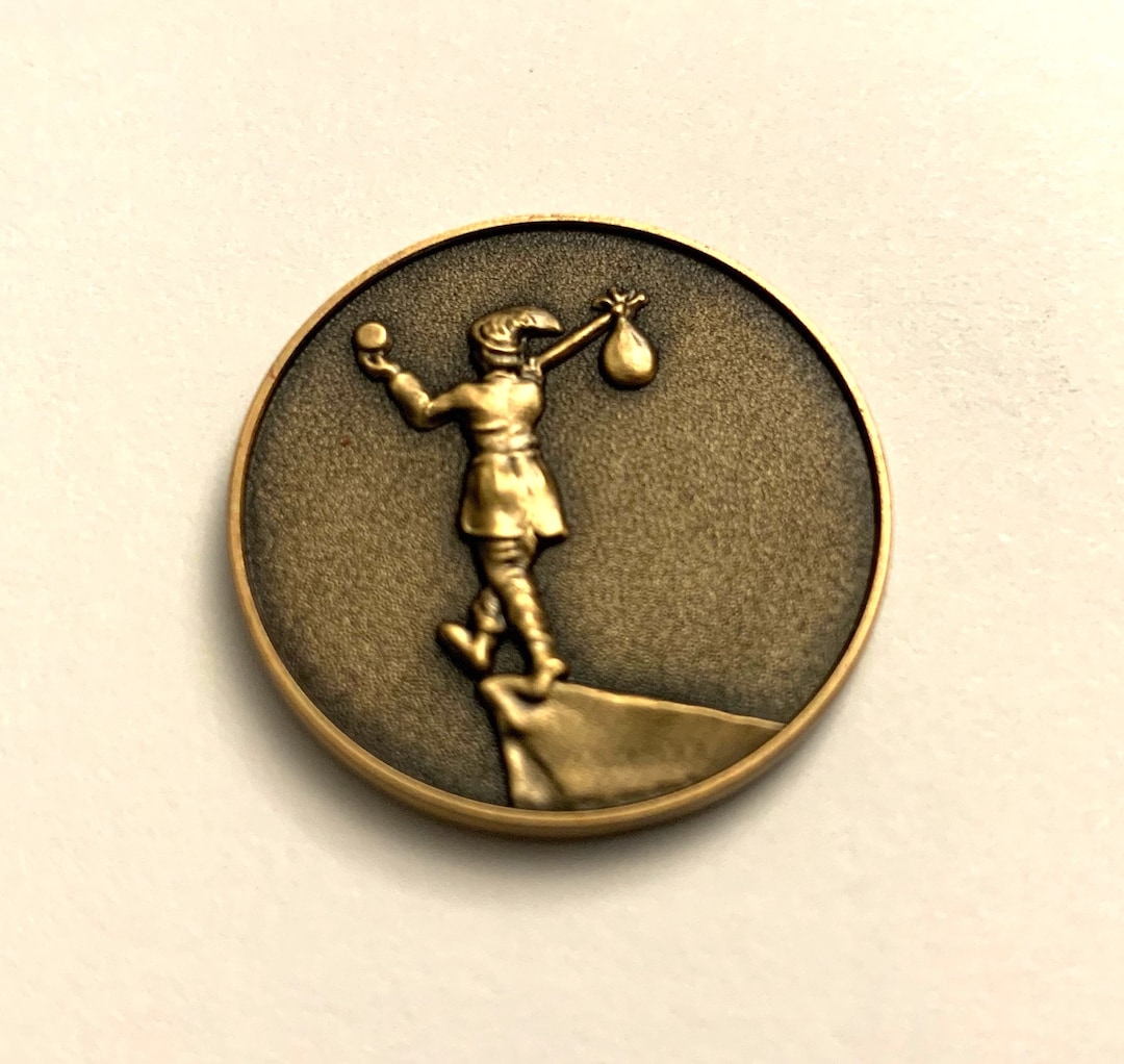 The Fool- Tarot Coin (antique Gold Tone) - Etsy