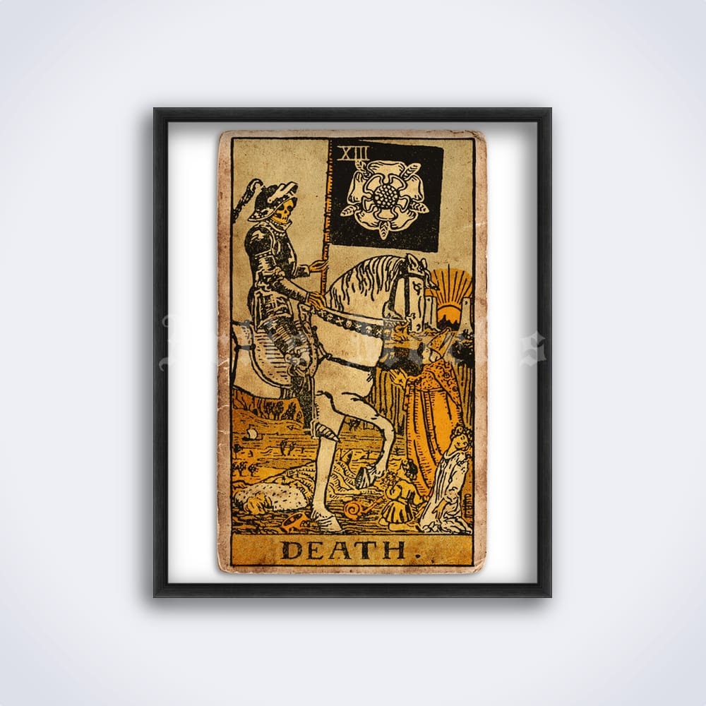 Death Tarot Card Print Major Arcana Greater Arcana - Etsy