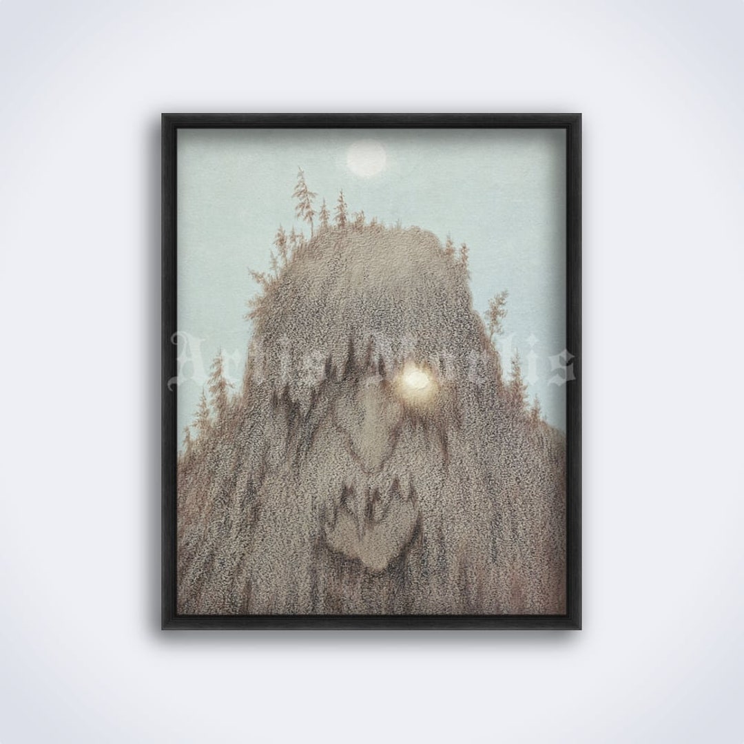 Forest Troll – Theodor Kittelsen Art, Vintage Norse, Norwegian Folk ...