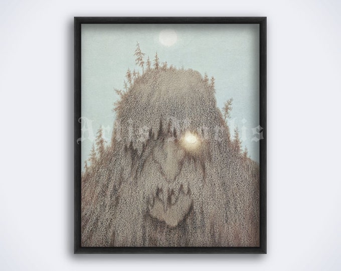 Theodor Kittelsen Nøkken Print Poster - Etsy