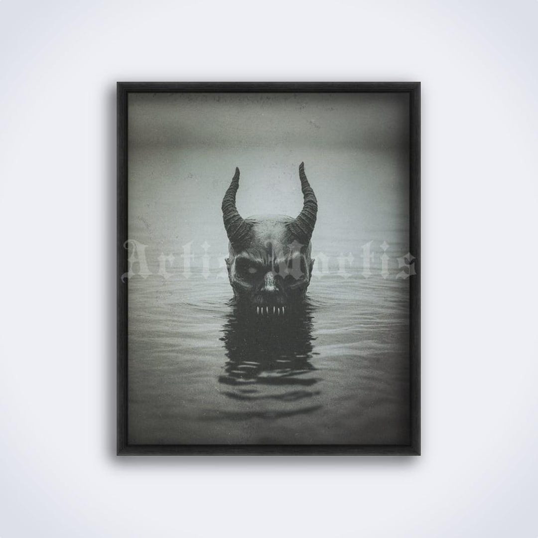 Lake Demon, Original Dark Art by Artis Mortis Studio, Horror, Waterman ...