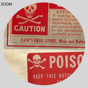 Strychnine Poison - Vintage Apothecary Labels Poster, Deadly Poisons ...