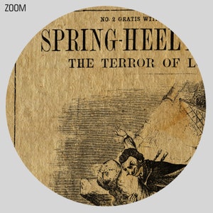 Spring-heel’d Jack – Victorian Penny Dreadful Cover Print, Vintage Pulp ...