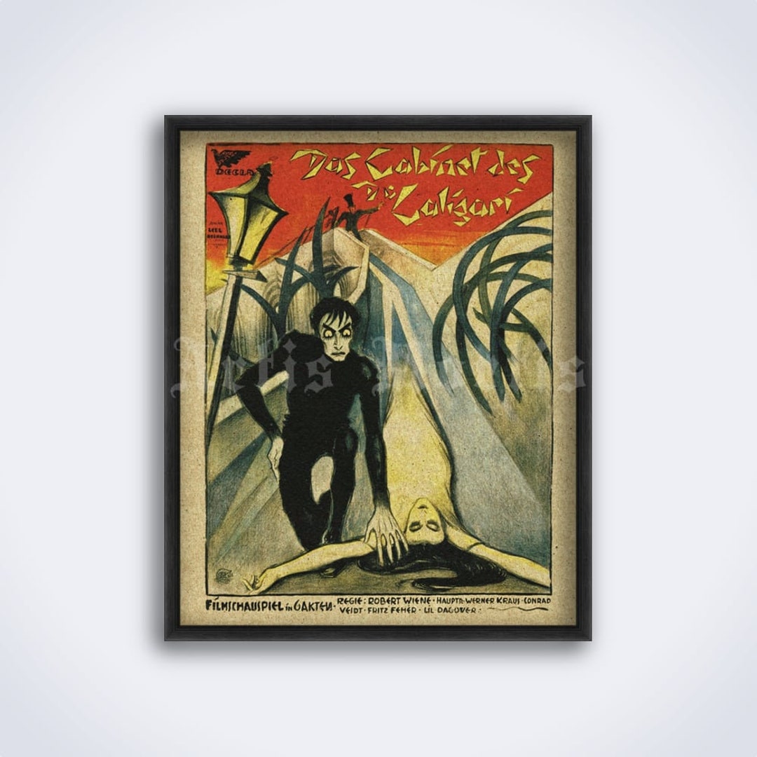 Cabinet of Dr. Caligari Vintage Horror Movie Poster: German ...