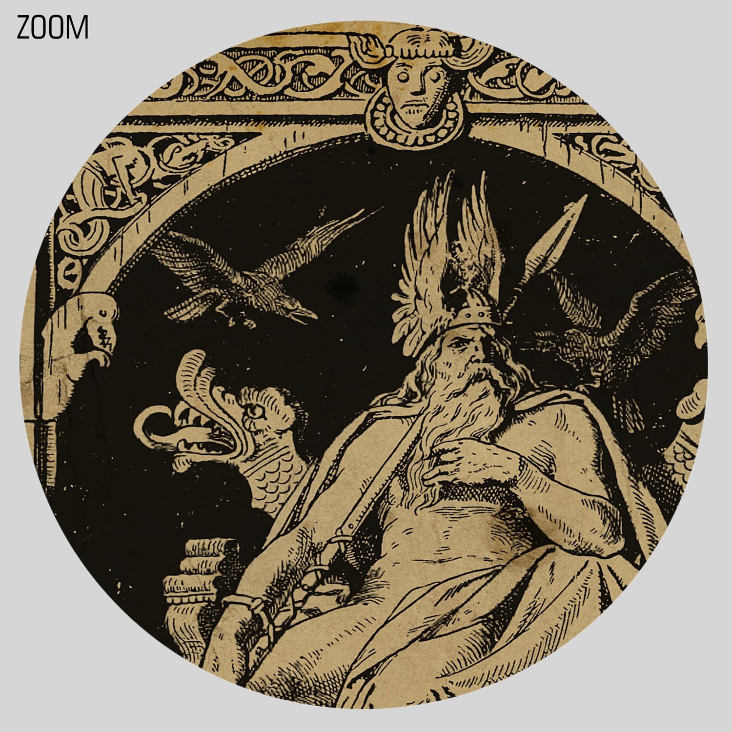 Odin Illustration – Wotan, Valhalla, Pagan God, Norse Viking Print ...