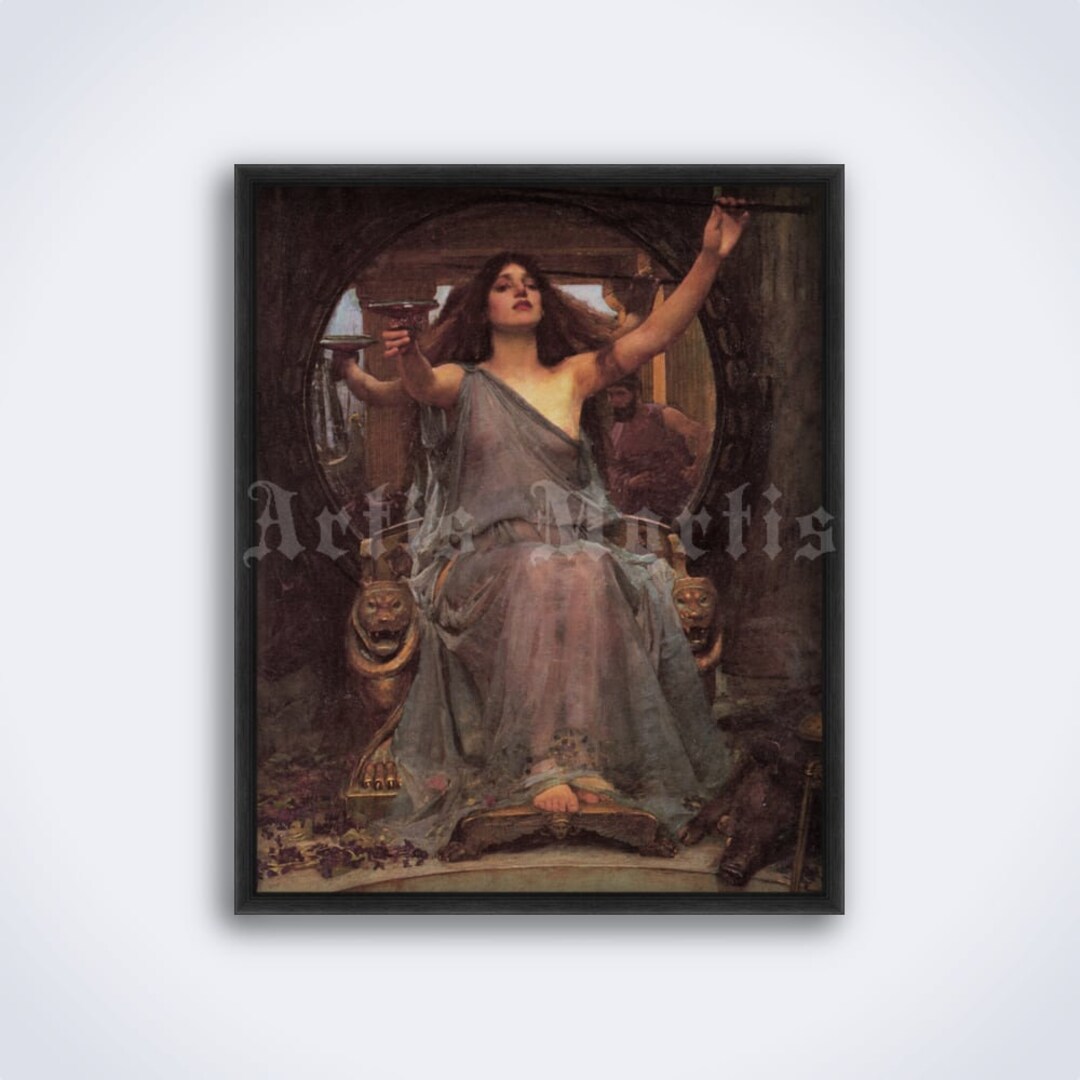 Circe Painting Print: Pre-raphaelite Art by Waterhouse (digital ...