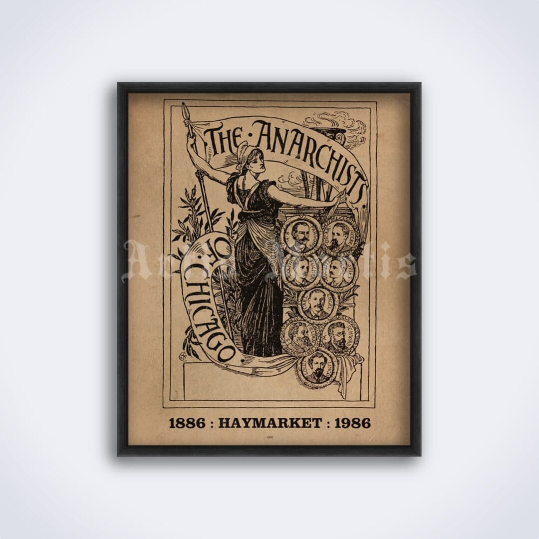Anarchists of Chicago Poster – Haymarket Riot, Walter Crane Art ...