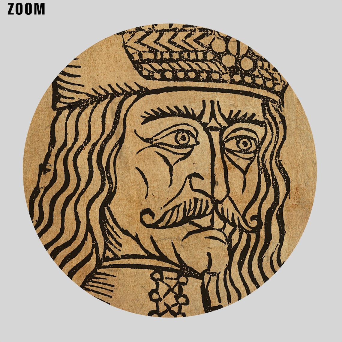 Vlad the Impaler Portrait, Vlad Tepes – Medieval Dracula Print, Poster ...