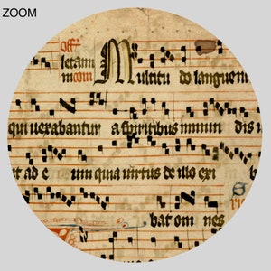 Gregorian Chant Art Print: Medieval Music Score (digital Download) - Etsy