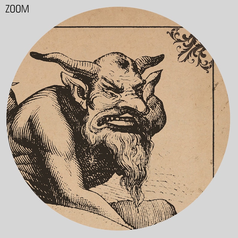 Belphegor Demon Infernal Dictionary Art Demonology Print - Etsy