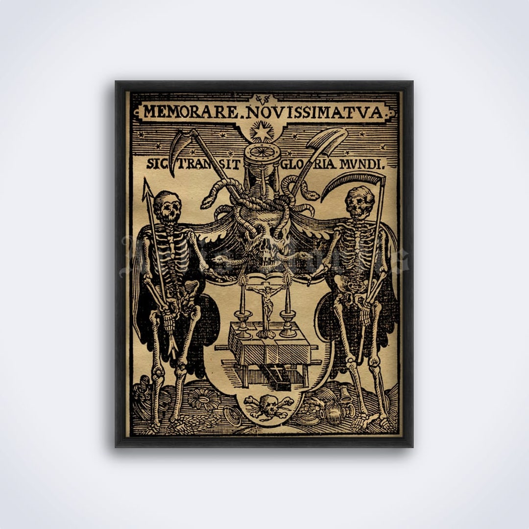Altar of Death, Memento Mori, Skull, Skeleton, Medieval Symbols ...
