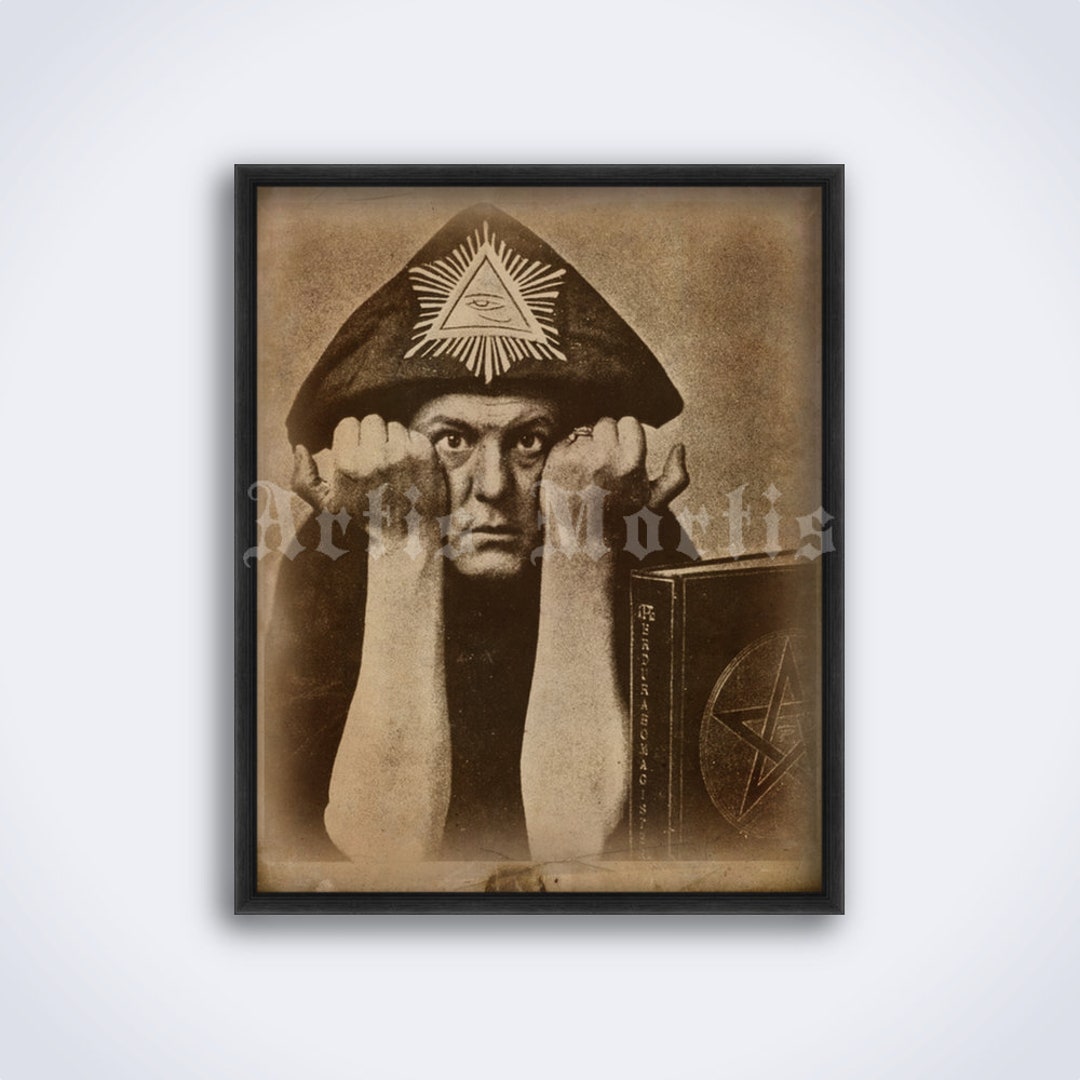 Aleister Crowley – Occultist With Magick Book - Thelema, OTO, Photo ...