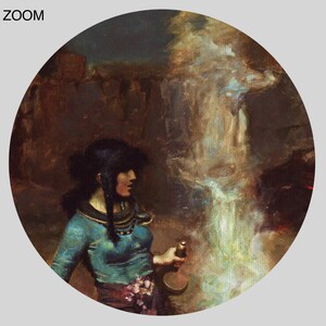Pre-raphaelite Witch Art Print: the Magic Circle by Waterhouse (digital ...