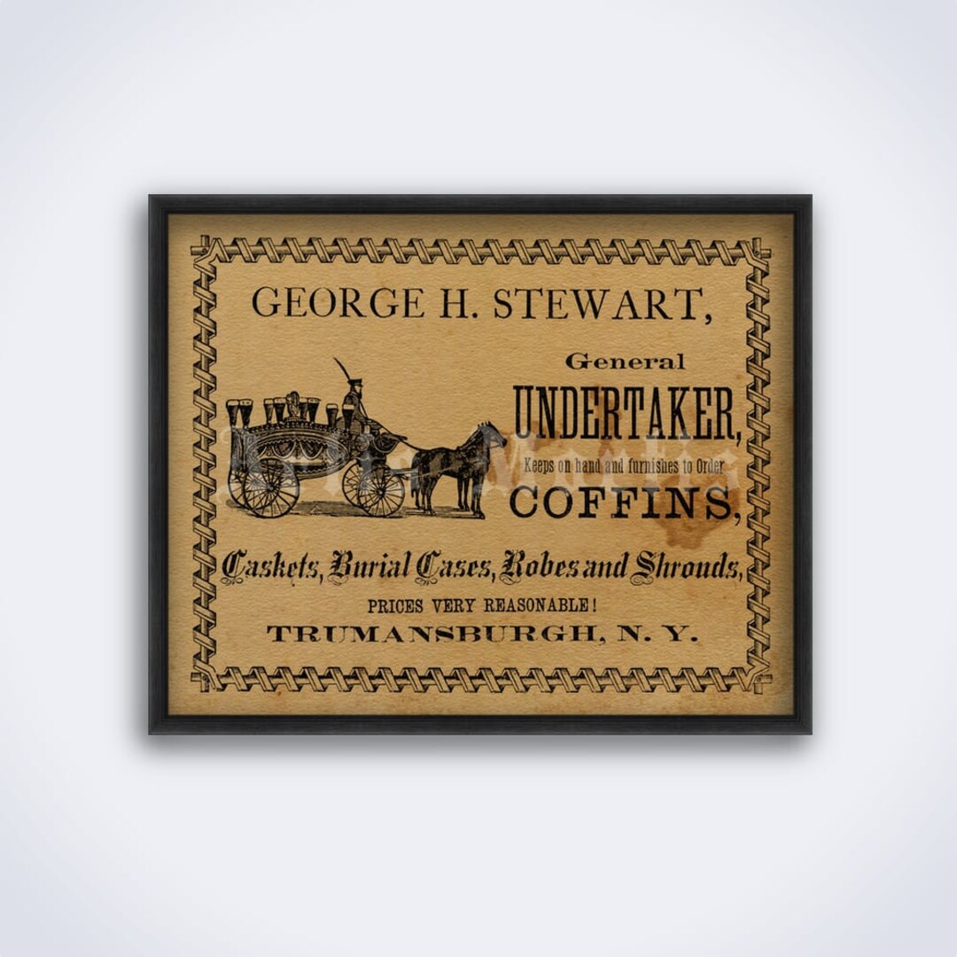 Undertaker, Coffins Burial Advertisement, Death, Coffin, Tomb, Cemetery ...