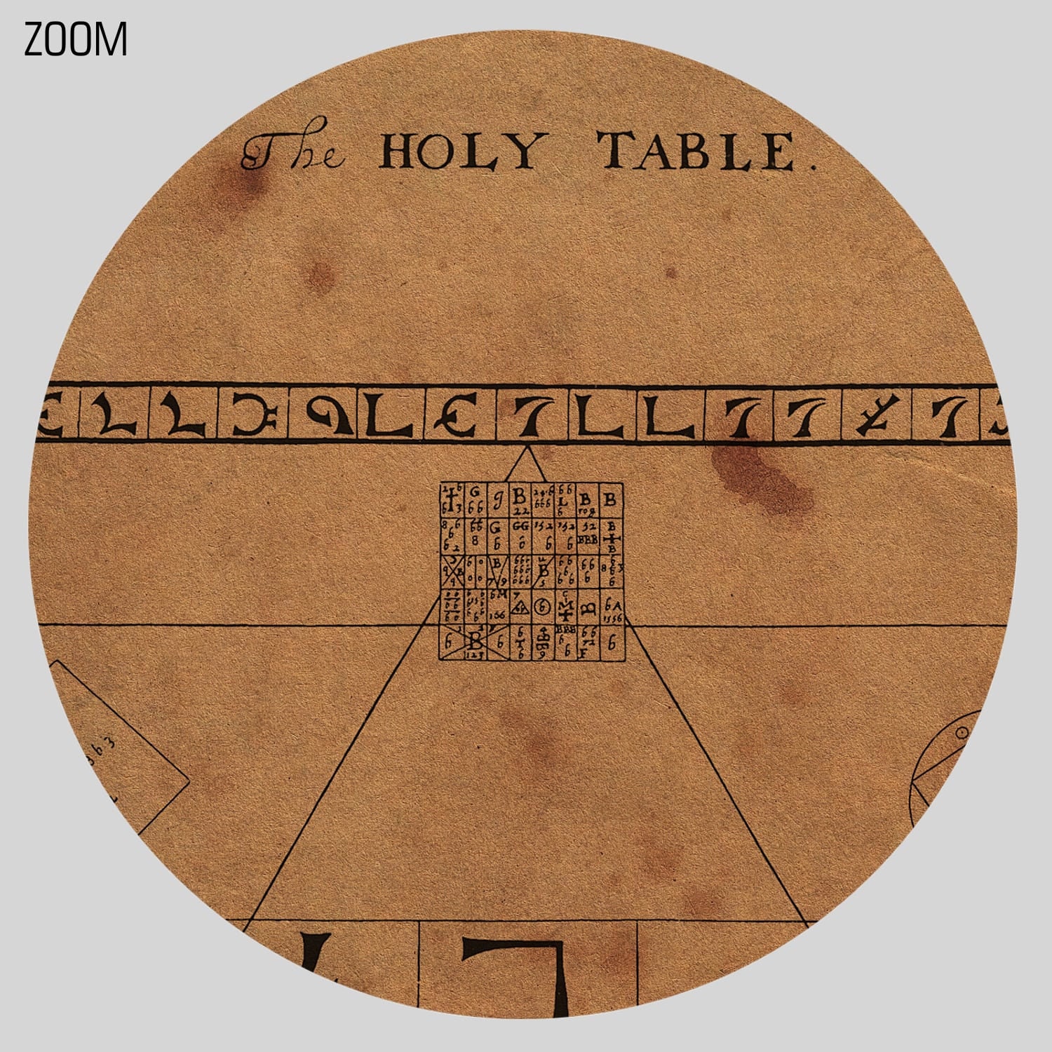 The Holy Table Diagram by John Dee and Edward Kelley - Etsy UK
