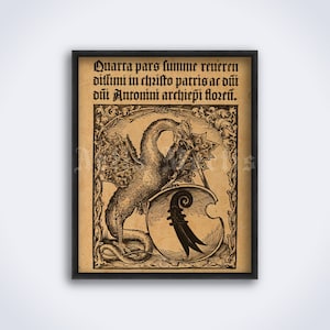 Basilisk of Basel - Medieval Bestiary Art, Rooster Monster, Beast ...