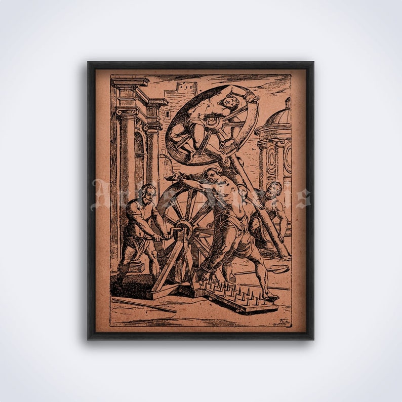 Martyr Torture, Breaking Wheel Medieval Punishment – Execution ...